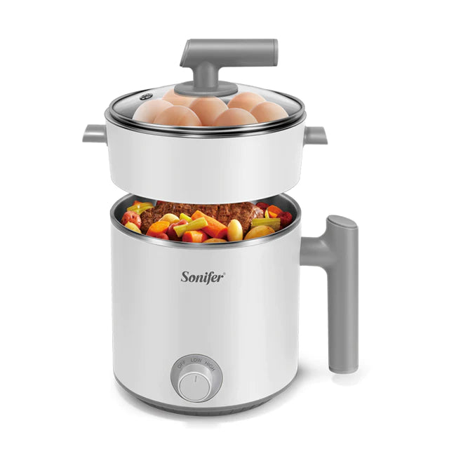 Sonifer Electric Cooker With Egg Boiler SF-1505– Adnan Electronics