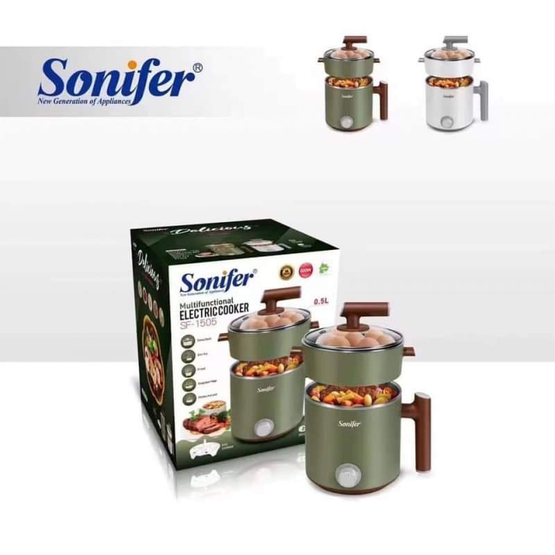 Sonifer Electric Cooker With Egg Boiler SF-1505– Adnan Electronics