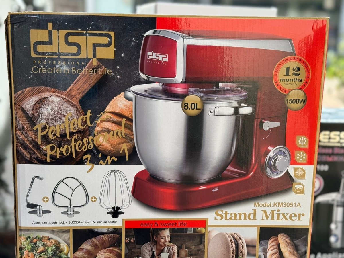 DSP Stand Mixer KM3051, 8 Liter- 1500 Watt– Adnan Electronics