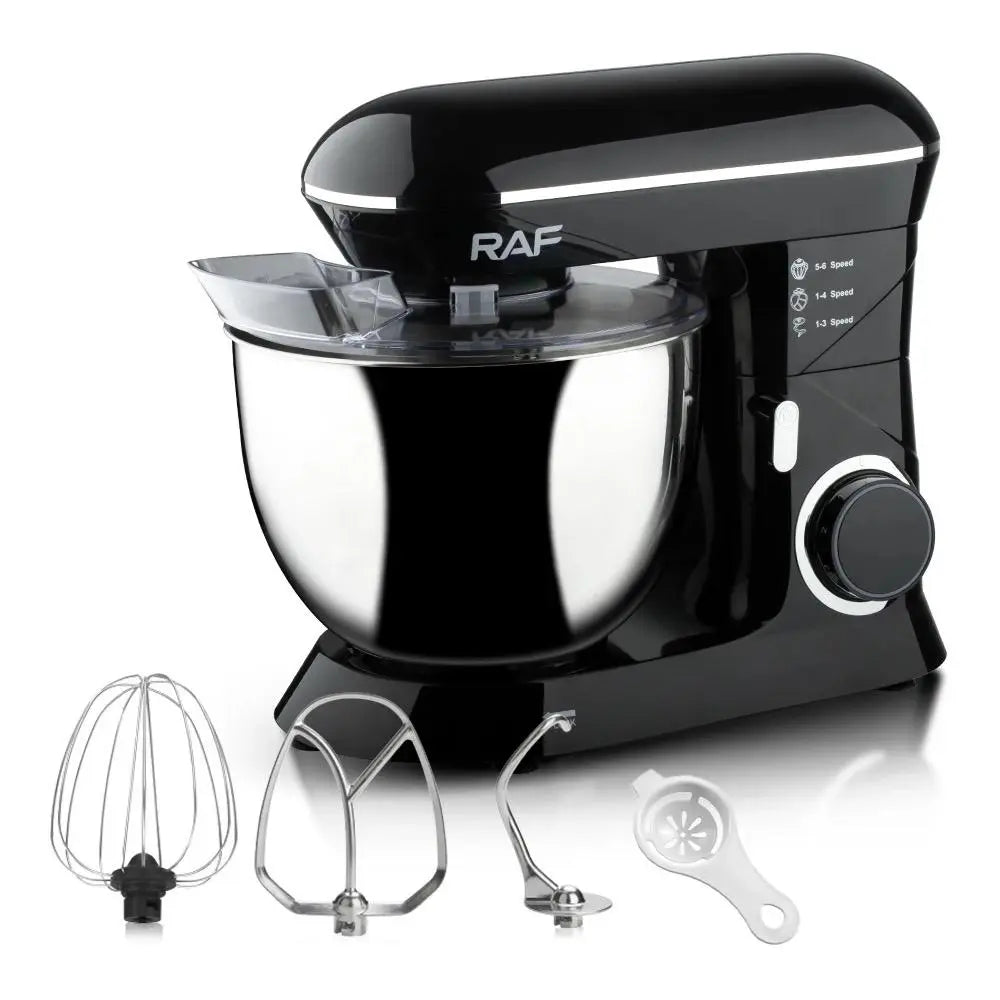 RAF Stand Mixer 3×1, Black, 1400 WATT, 8 Liter, Model R.6602– Adnan ...