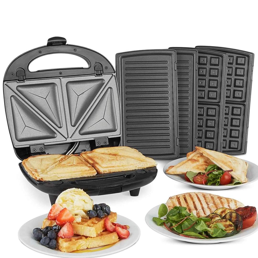 3 in 1 Sandwich Maker Sandwich, Waffle & Griller– Adnan Electronics