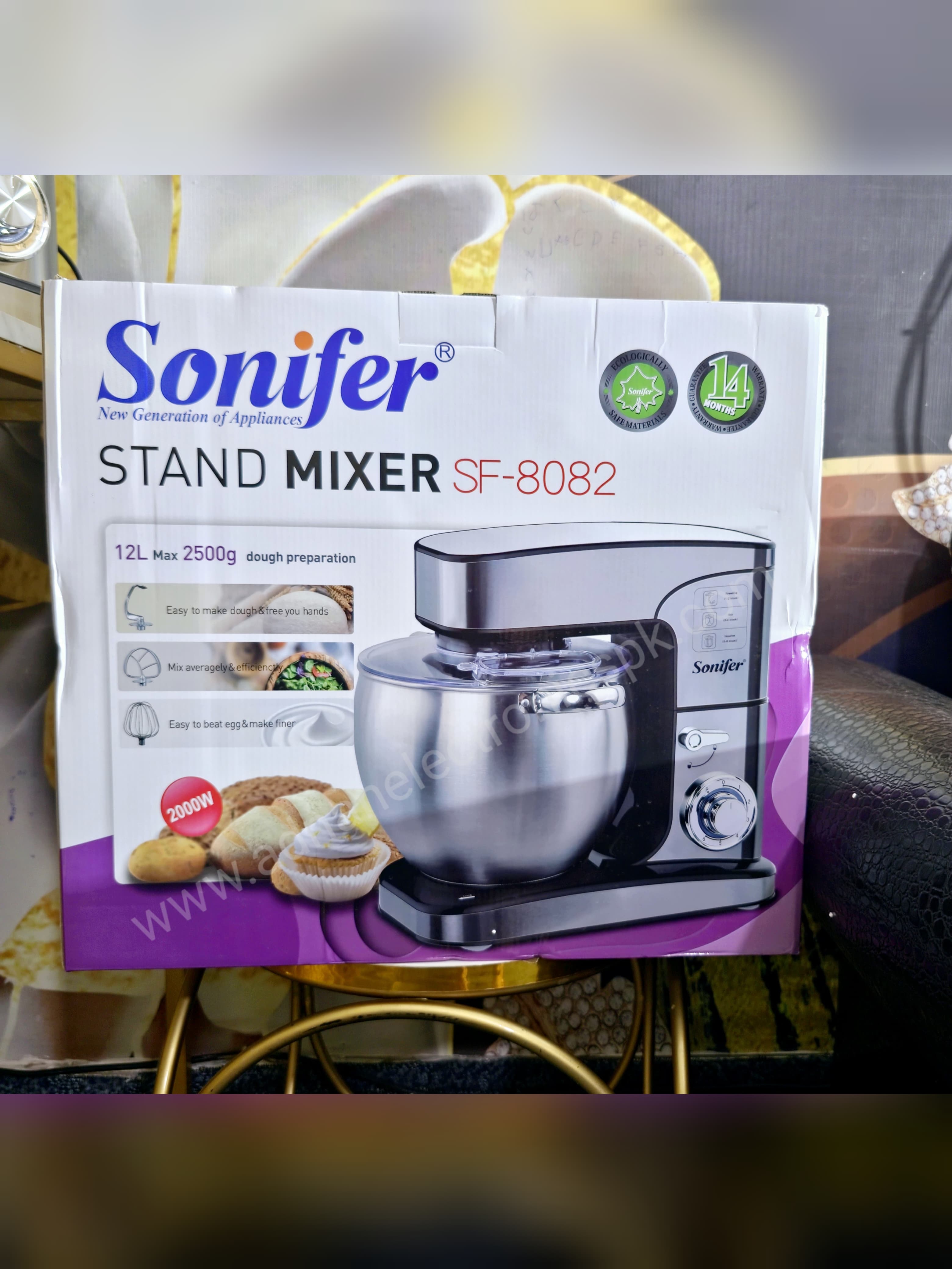 Sonifer Stand Mixer/ Dough Maker 12L– Adnan Electronics