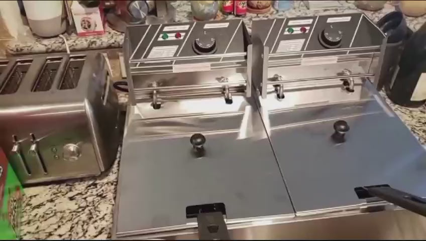 AVINAS Commercial 14 Liter Electric Deep Fryer, French Fries Making Ma ...