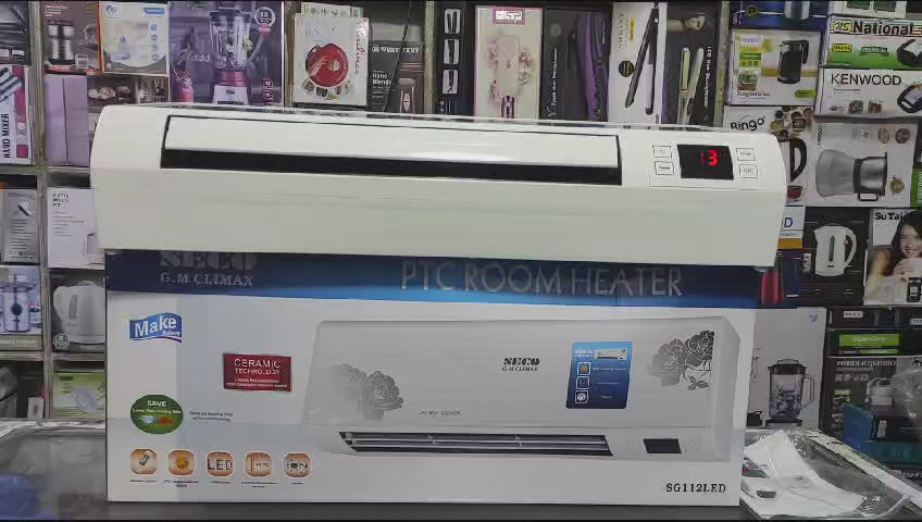 Japanese SECO PTC Room Split Ceramic Wall Mount Heater– Adnan Electronics
