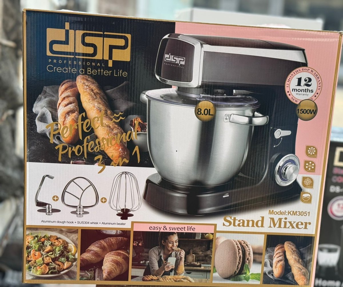 DSP Stand Mixer KM3051, 8 Liter- 1500 Watt– Adnan Electronics